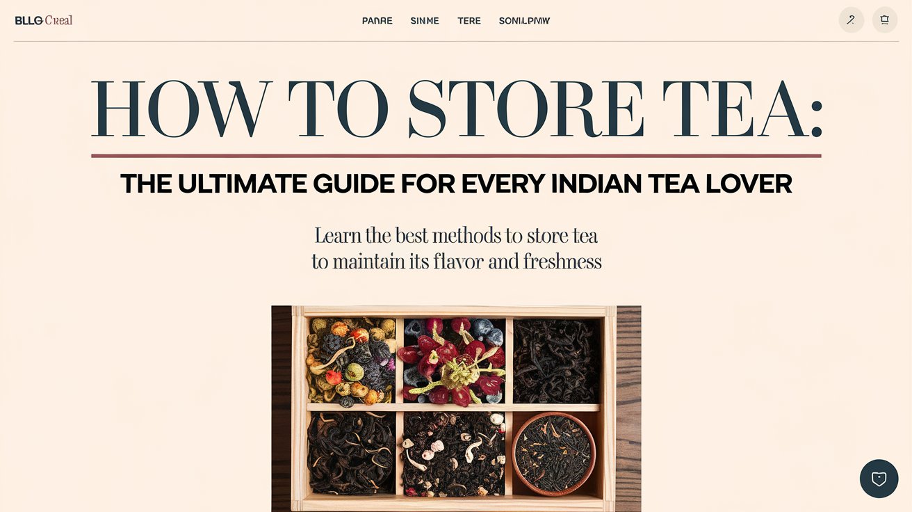 How to Store Tea: The Ultimate Guide for Every Indian Tea Lover
