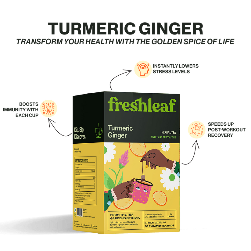 Tumeric Ginger | 20 Tea Bags | Herbal Tea